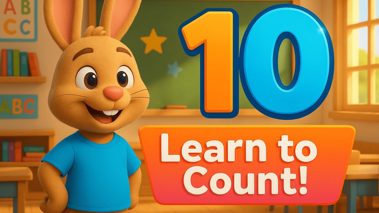 Learn Numbers 1 to 10 | Numbers Song for Kids with Ziggy the Bunny ...