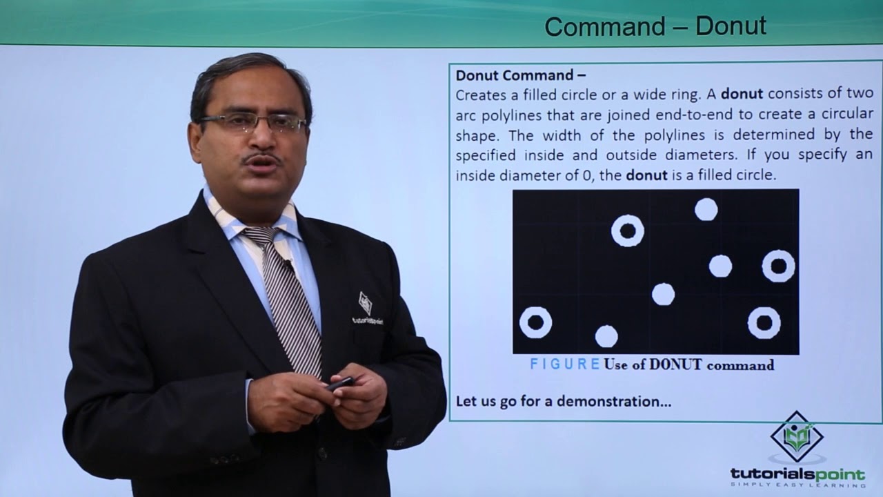 AutoCAD - Command donut - YouTube