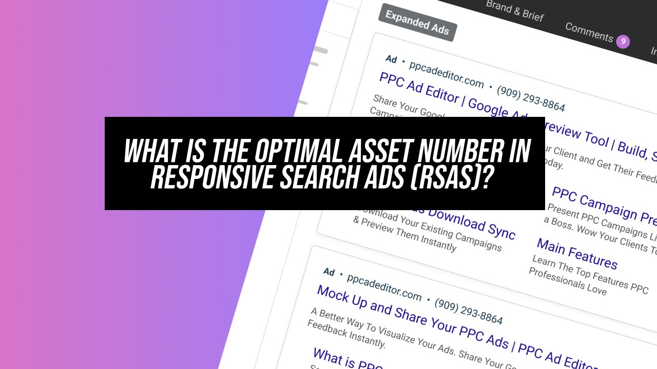 Effortless Responsive Search Ads Creation with PPC Ad Editor - YouTube