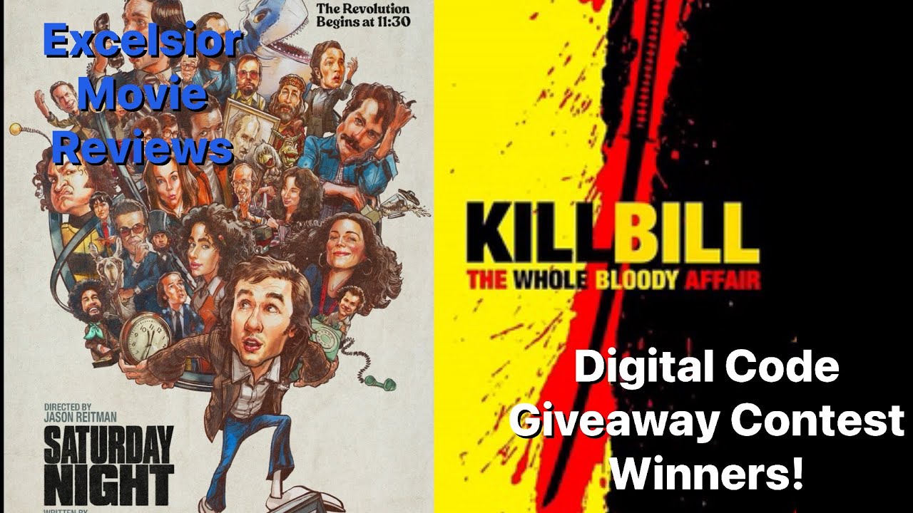 DIGITAL CODE CONTEST WINNERS!!! KILL BILL VOL 1 & 2 AND SATURDAY NIGHT ...