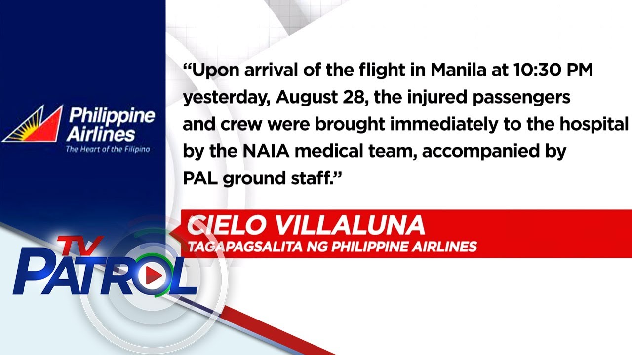 9 pasahero at 3 crew member ng PAL nasugatan dahil sa turbulence | TV ...