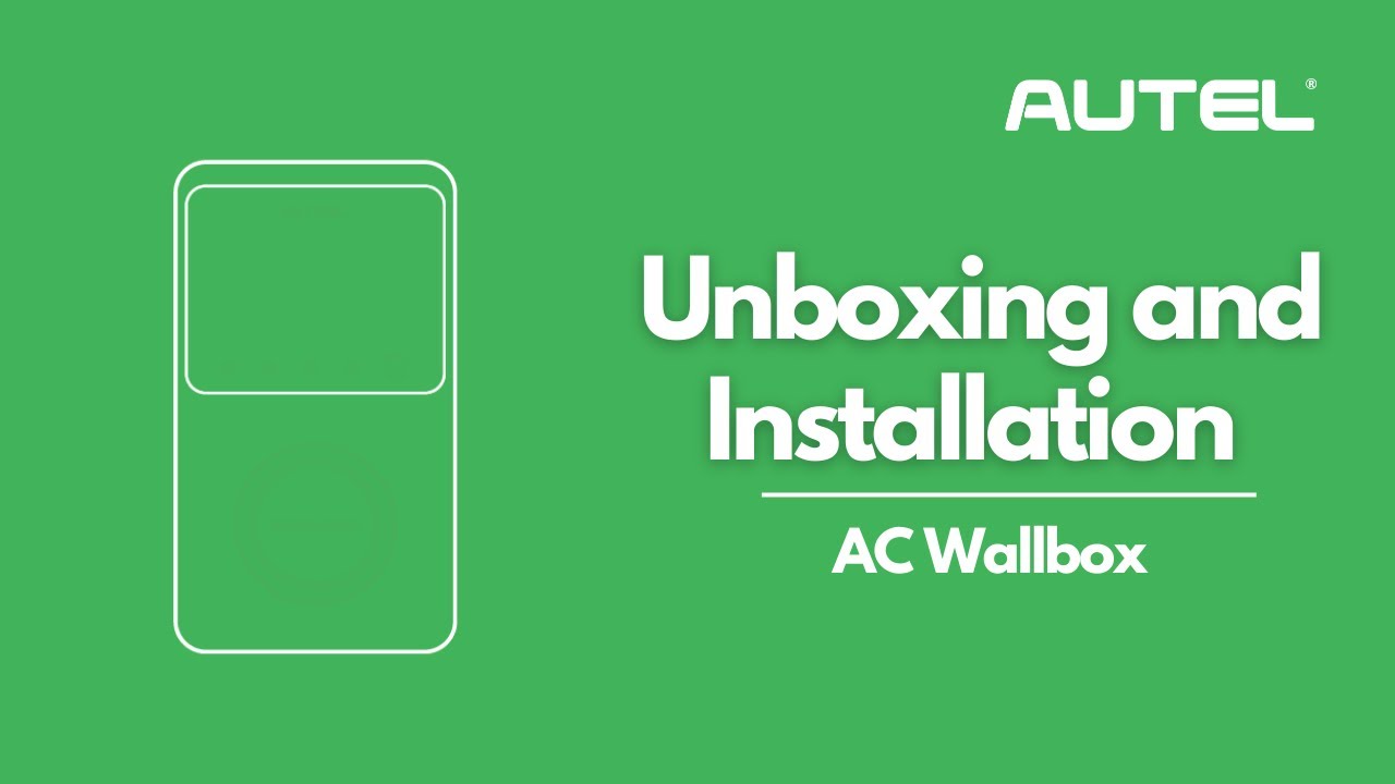 Autel How To | Unboxing and Installation of AC Wallbox (filmed by Angel ...