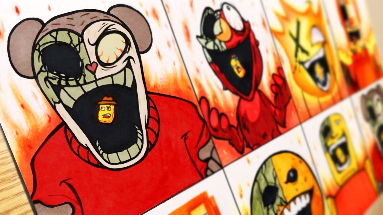 Drawing TWIDDLEFINGER Multiverse lyric : Elmo / BFDI / Rotten Smoothie ...