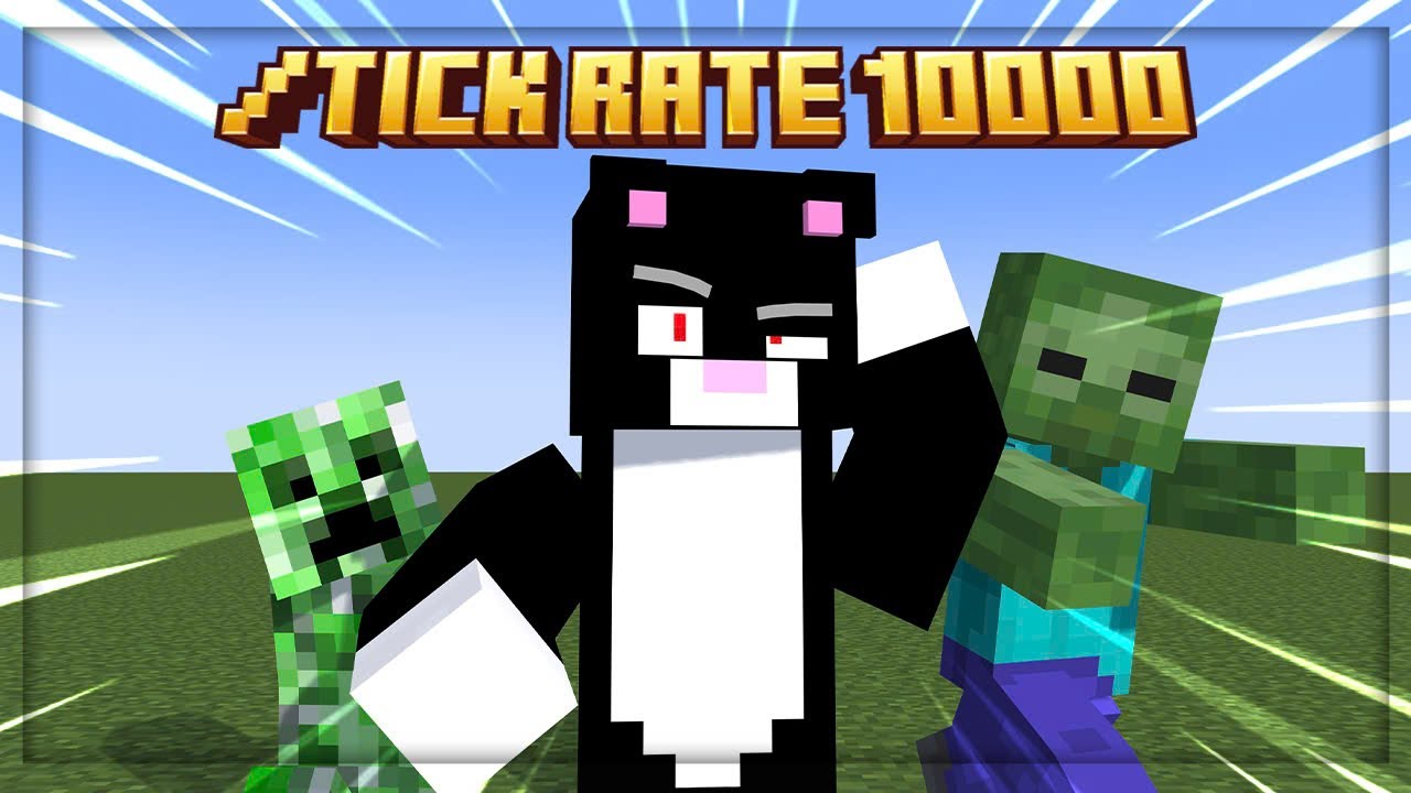 Minecraft Nhưng TICK RATE 10000 !? - YouTube