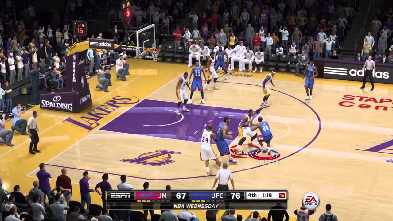 NBA LIVE 15 Kobe bryant fist pump dunk - YouTube