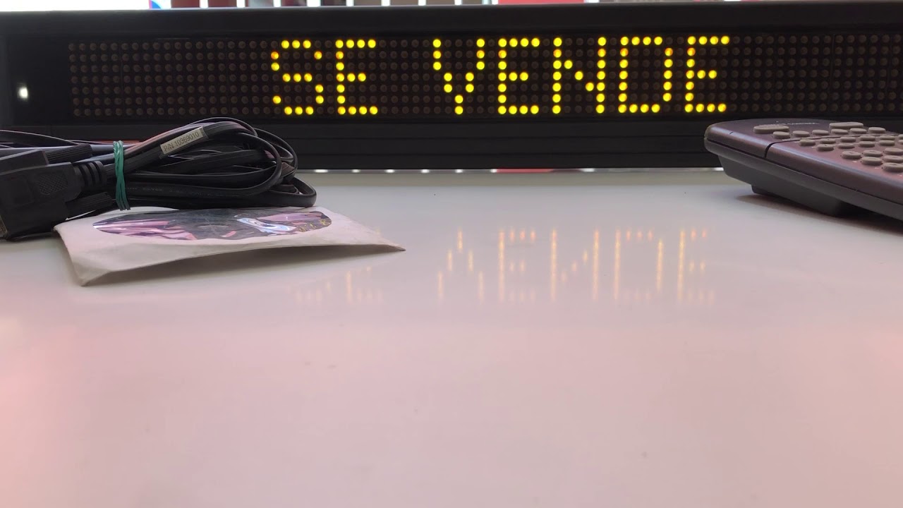 BetaBrite pantalla led programable - YouTube