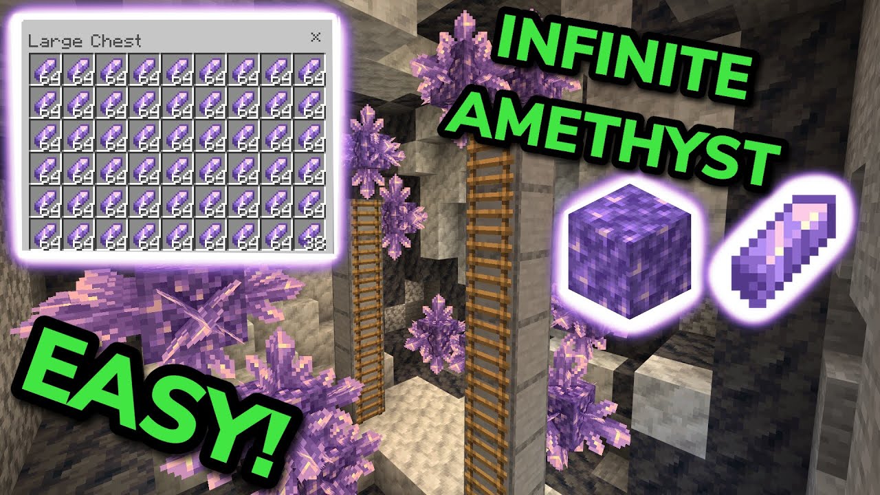SIMPLE 1.21 AMETHYST FARM TUTORIAL in Minecraft Bedrock (MCPE/Xbox/PS4/Nintendo Switch/PC) - YouTube