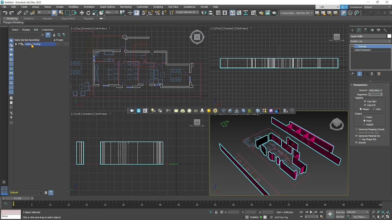 Videoguide - Link Autocad, Import CAD Files in 3DStudio Max, DWG, DXF ...