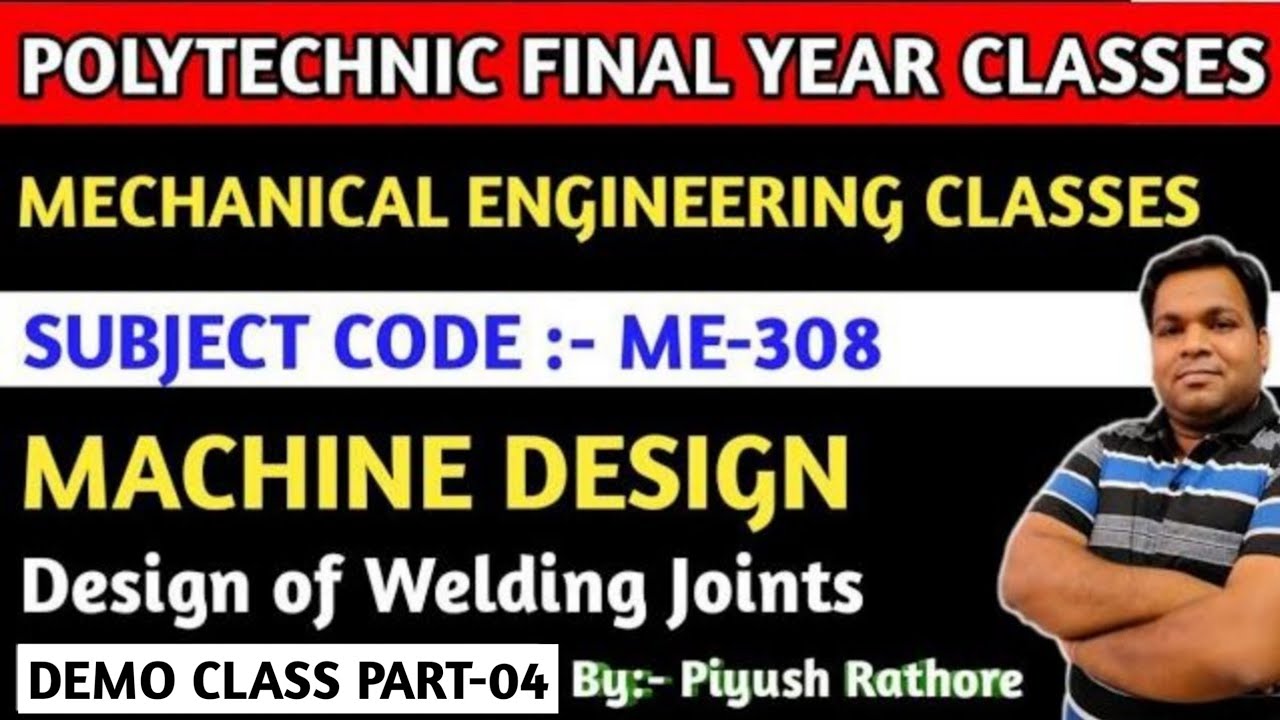 #04 || Polytechnic Final Year Machine Design Classes || ME -308 || Bter ...