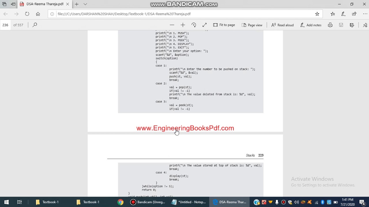 SE dsa stack part3 - YouTube