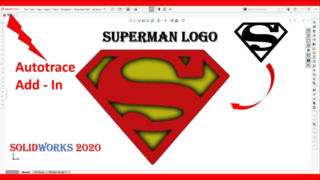Superman Logo in Solidworks | Solidworks Advance Tutorials | Ex - #8 - YouTube