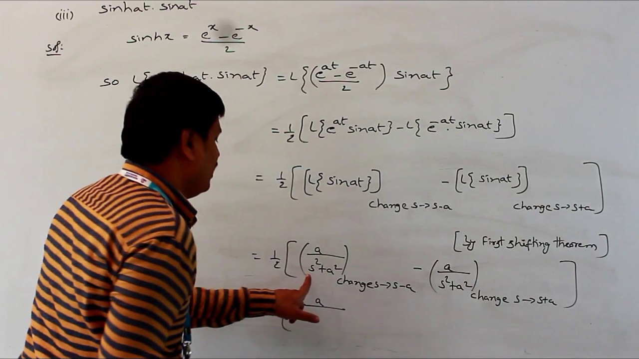 FIRST SHIFTING THEOREM AND IT'S EXAMPLES IN LAPLACE TRANSFORMS - YouTube