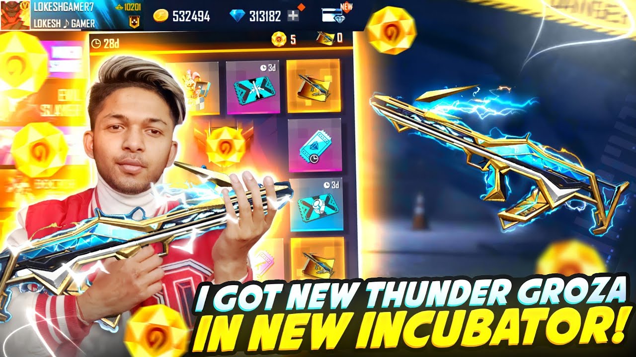 I Got New Thunder ⚡ Evo Groza Gun Skin First Look 🤯 And New Thunder ...