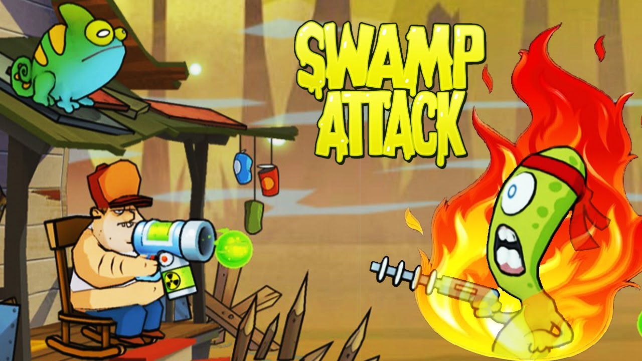Болотная Атака - ОТКРЫЛ МЕГА КРУТУЮ ПУШКУ в игре про АТАКУ БОЛОТНЫХ МОНСТРОВ Swamp Attack - YouTube