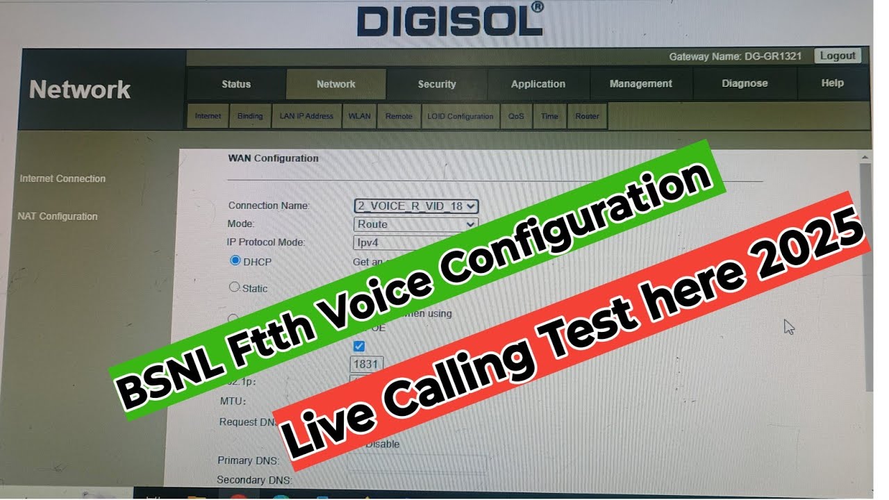 Bsnl Ftth Voice Configuration 2025 | BSNL Telephone ko active kaise ...