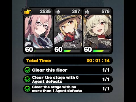 ZZZ Endless Tower | Simulated Battle Trial Floor 20 M0 Yanagi Burnice ...