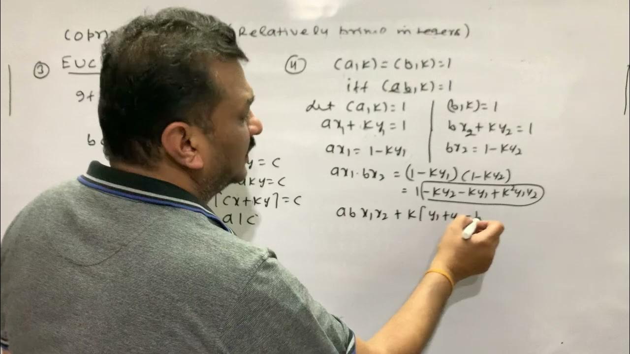 Number Theory| Coprime Integers | Euclid’s Lemma | (a,k)=(b,k)=1 iff ...