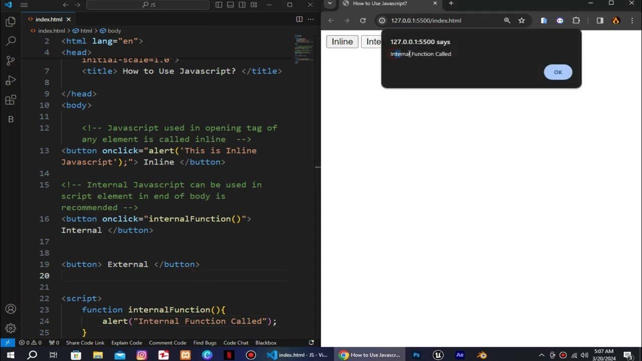 Mastering Javascript Integration In Html Three Essential Techniques Youtube