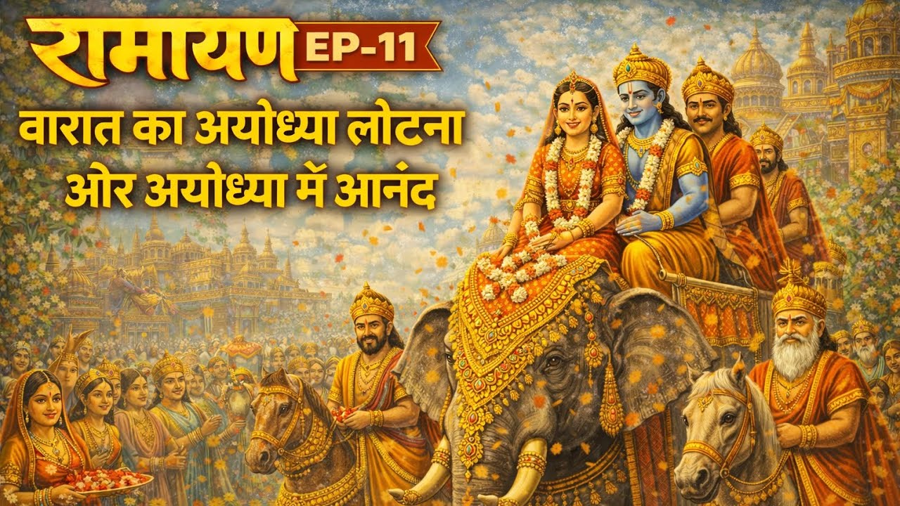 Ramayan EP 11 | बारात का अयोध्या लौटना | अयोध्या में उमड़ा आनंद और ...