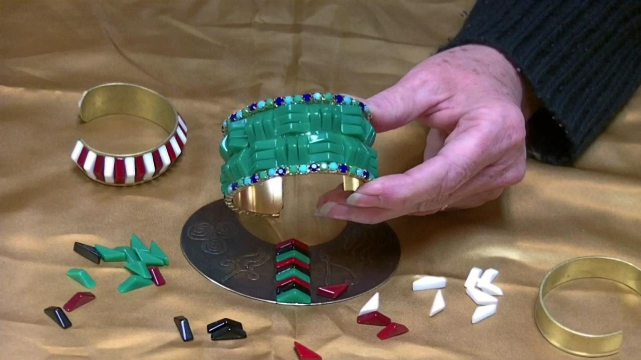 Jewelry Making Tutorial How to Embellish Brass Cuff Bracelet - YouTube