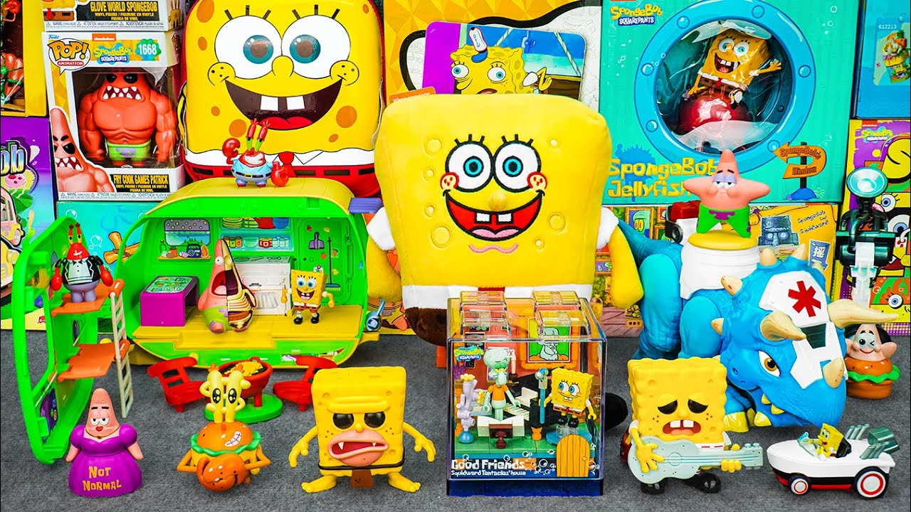 SpongeBob Squarepants Satisfying Unboxing Toys Review ASMR - YouTube