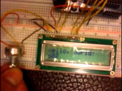 Arduino 筆記 -- Lab9 在 2x16 LCD 上顯示 "Hello World" 訊息 - YouTube