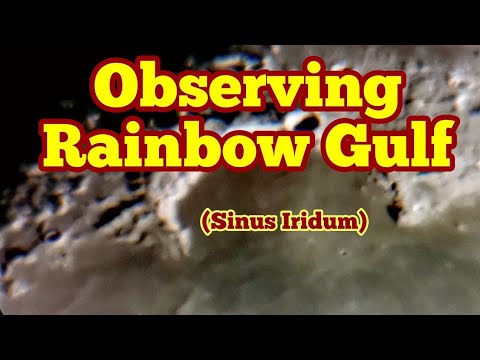 Observing Rainbow Gulf (Sinus Iridum) Of The Moon - YouTube