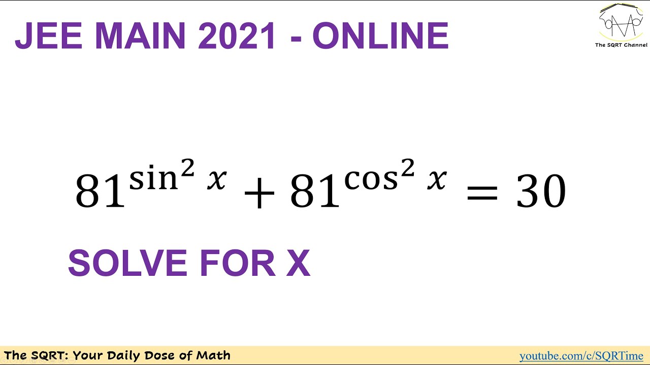 Solving A Nice Trigonometry Problem Youtube 6706