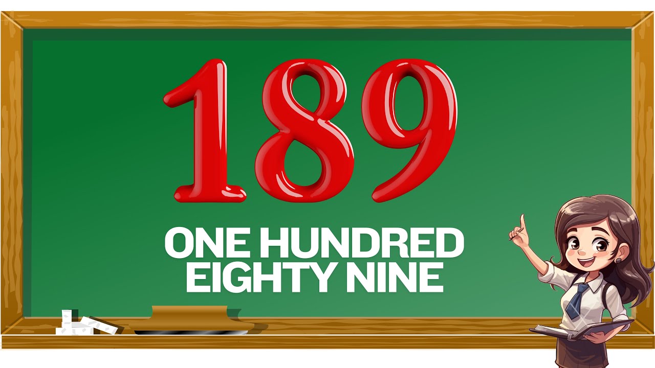 Numbers 181 to 190 with Spellings | Easy Learning for Kids - YouTube