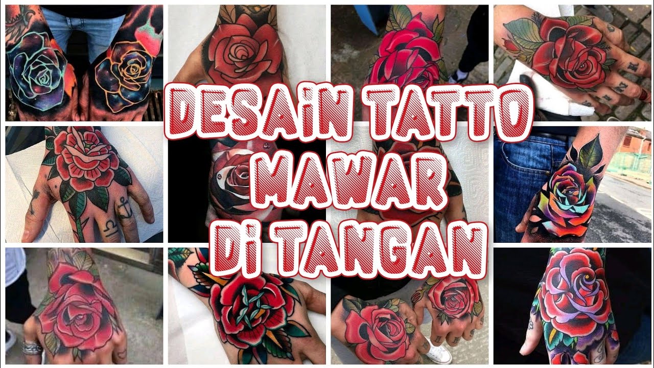 40 DESAIN TATTO MAWAR DI TANGAN - YouTube