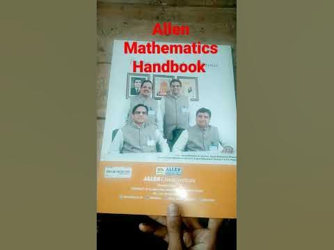 Allen mathematics handbook for iit jee aspirant 🔥#study with Saurabh 🙏🏻 ...