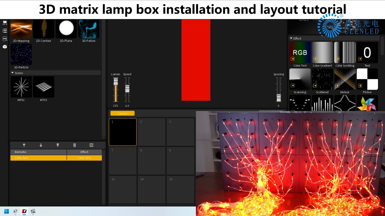 3D matrix lamp box installation and layout tutorial - YouTube