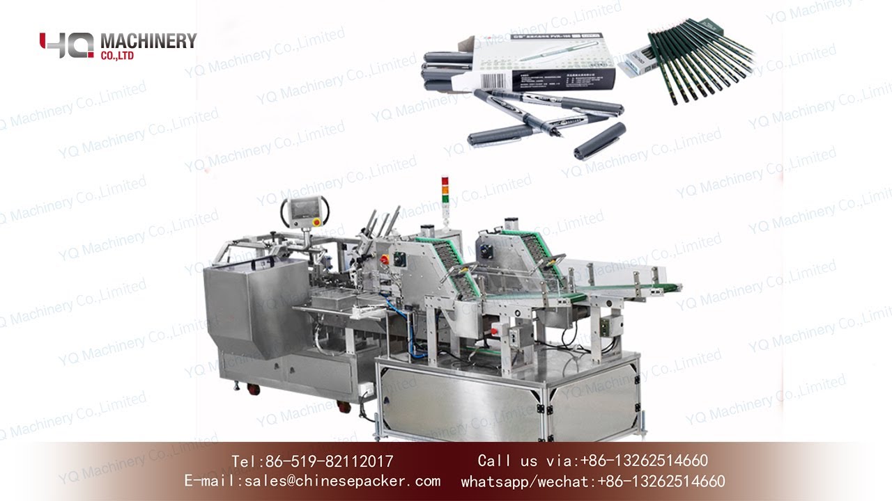 Automatic cartoning machines for ball point pens|box packaging ...