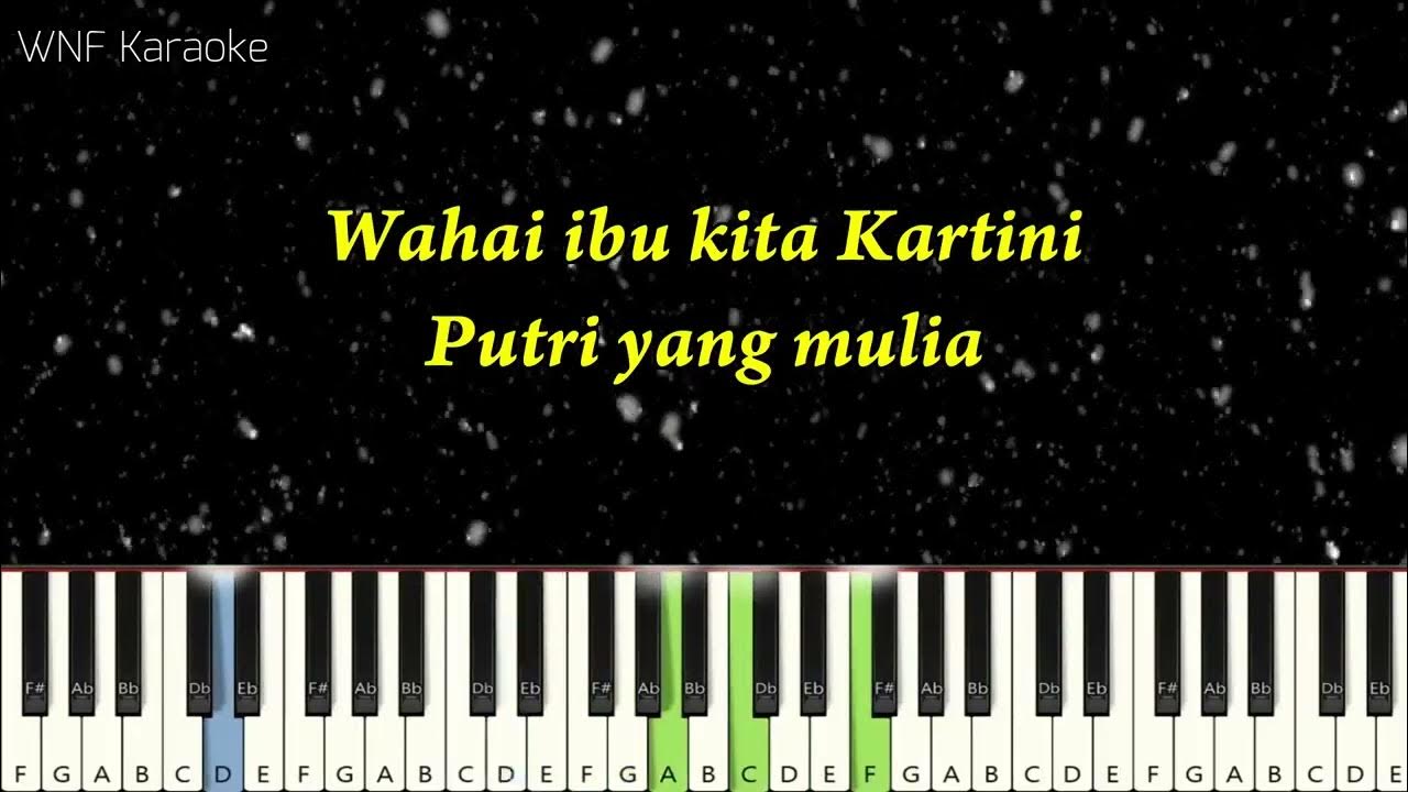 IBU KITA KARTINI COVER PIANO KARAOKE - YouTube
