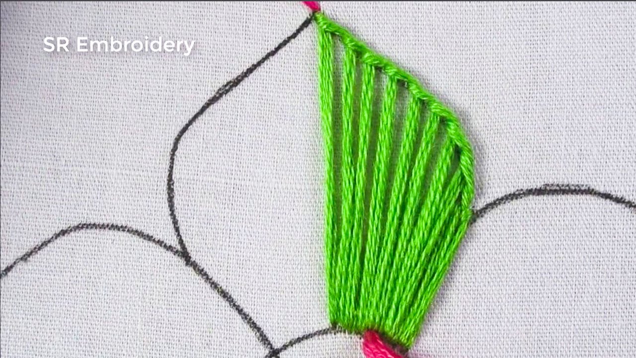 Hand Embroidery Modern Flower Embroidery New Super Elegant Colorful ...