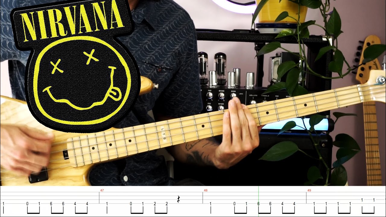 NIRVANA - Smells Like Teen Spirit [BASS COVER + TAB] 🎸 |LESSON| - YouTube