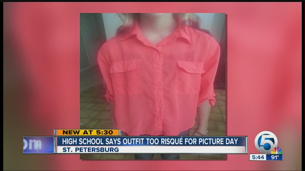 High School says outfit too risque for picture day - YouTube