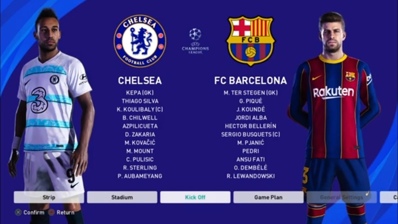 CHAMPION LEAGUE QUARTER- FINAL [ CHELSEA VS FC BARCELONA ] /Gameplay ...