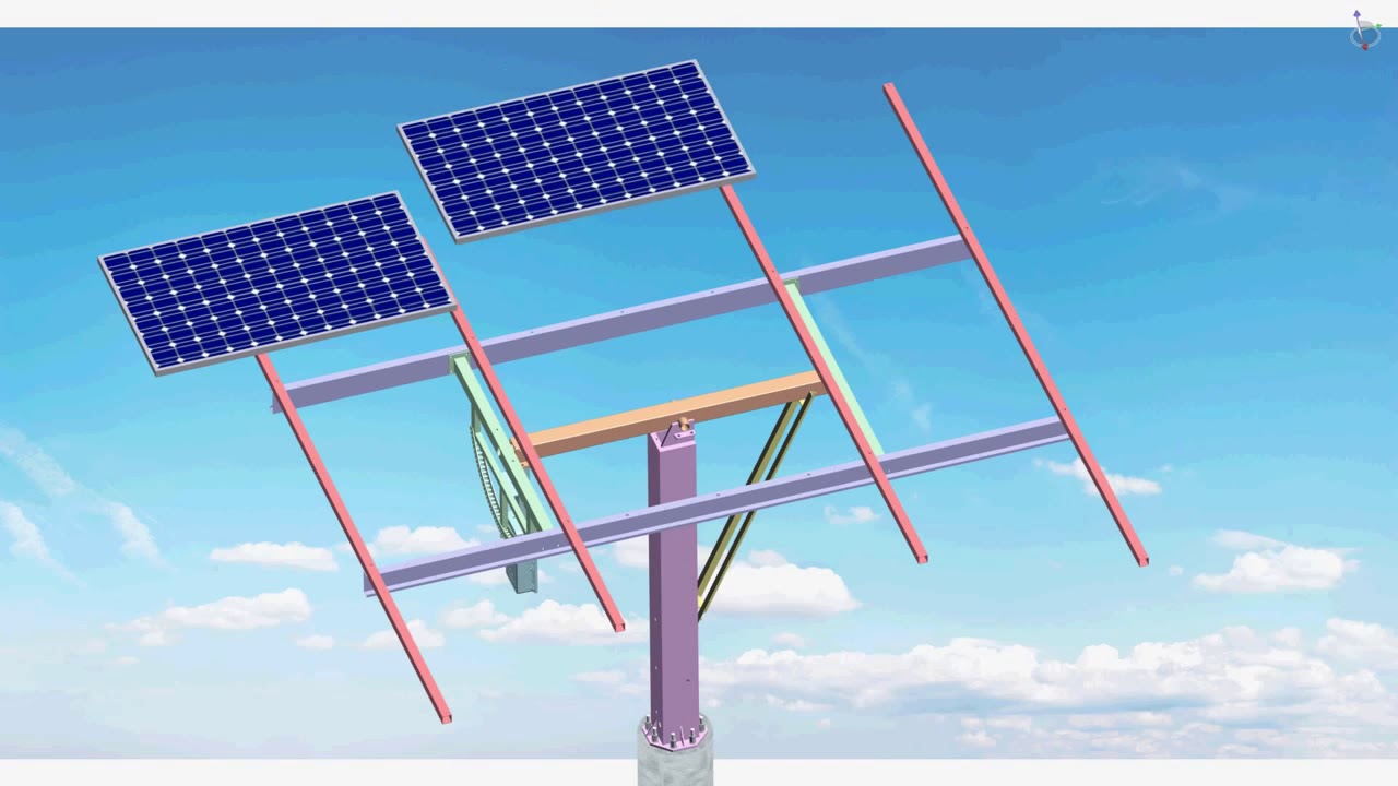 ZRS semi auto dual axis solar tracking system installation (CINCO SOLAR ...