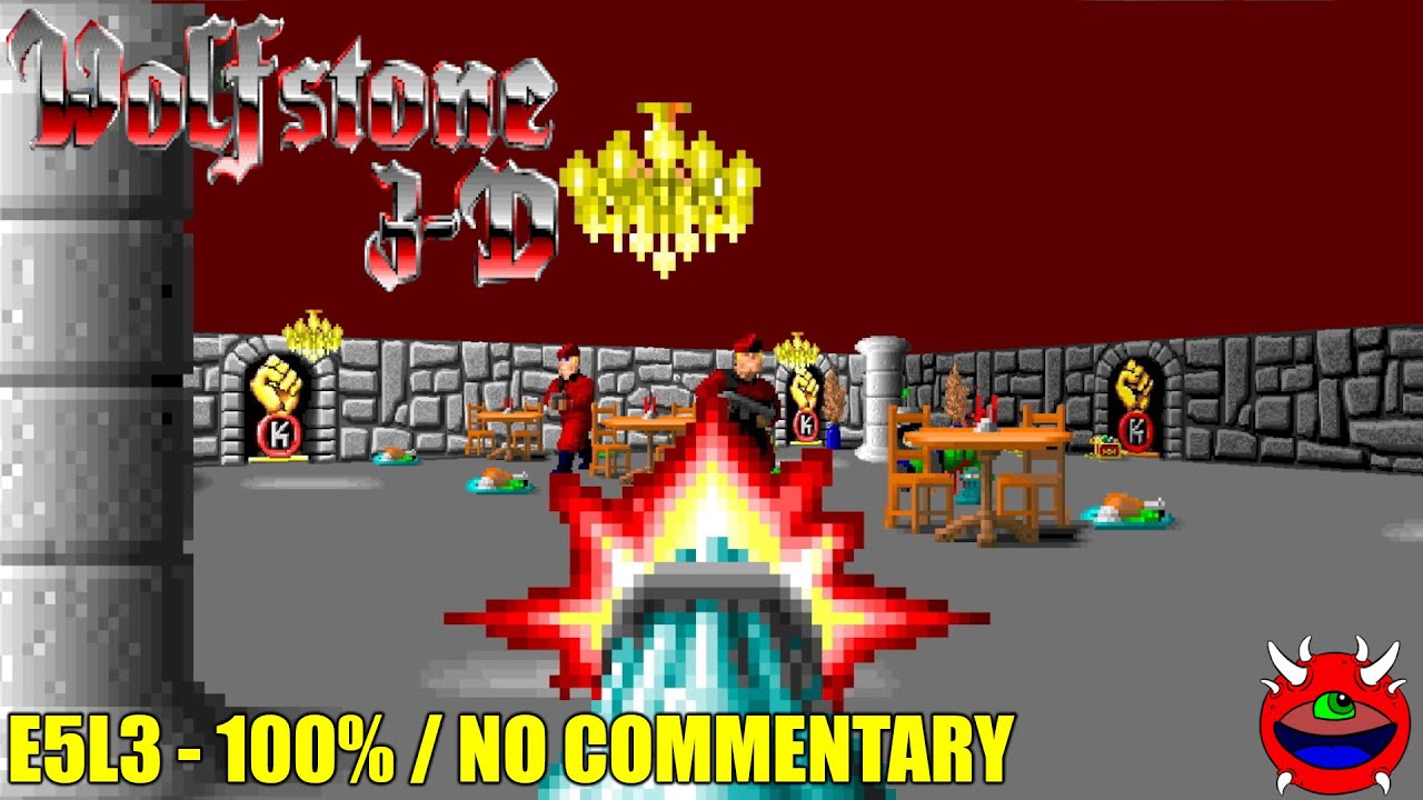 Wolfstone 3D (ECWolf) - E5L3 - 100% No Commentary - YouTube