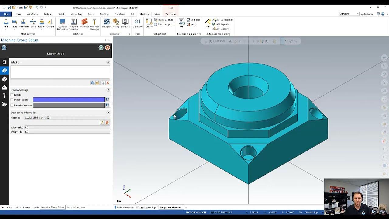 Mastercam 2023 Job Setup - YouTube