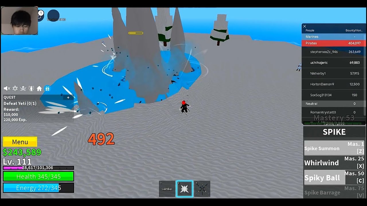 Level mode using Spike Fruit! road to level 200! Blox Fruit - YouTube