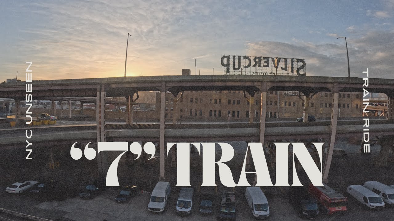 Scenic Subway Ride | "7" Train | Queens | White Noise | North Bound ...