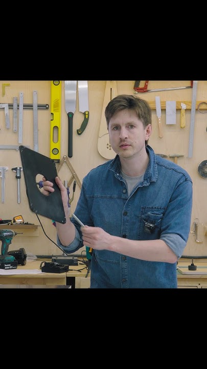 Как установить ручной фрезер в стол | Пластина из HPL Woodwork RPW-03 ...