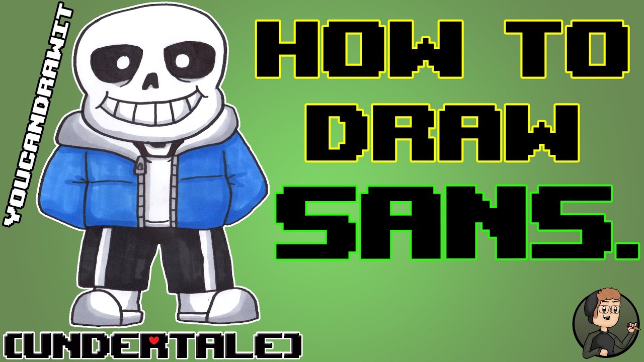 How To Draw sans. from Undertale YouCanDrawIt ツ 1080p HD - YouTube