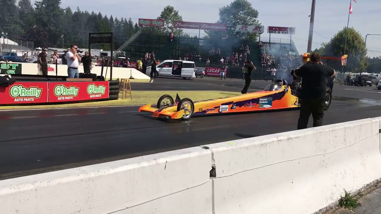 Gregg Racing's A/Fuel Dragster Doing a Burnout!! 08/21/2017 - YouTube
