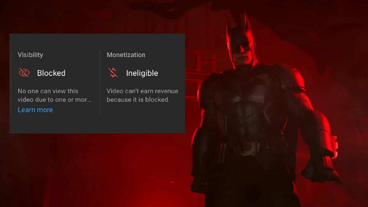 WB Games Is Trying to Delete My Channel - YouTube