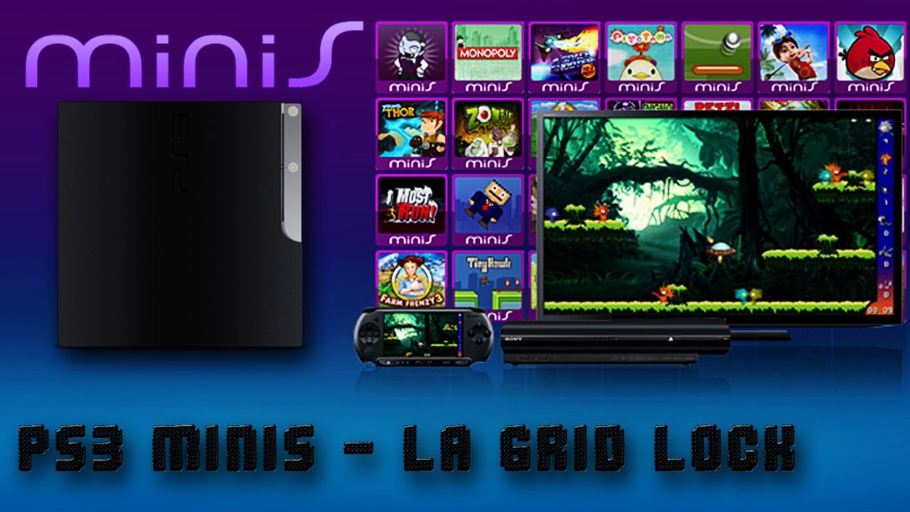 Let's Play PS3 Minis - LA GRID LOCK - YouTube