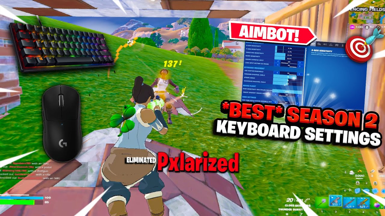 NEW *BEST* Keyboard & Mouse Settings for INSANE AIM + FAST EDITS ...