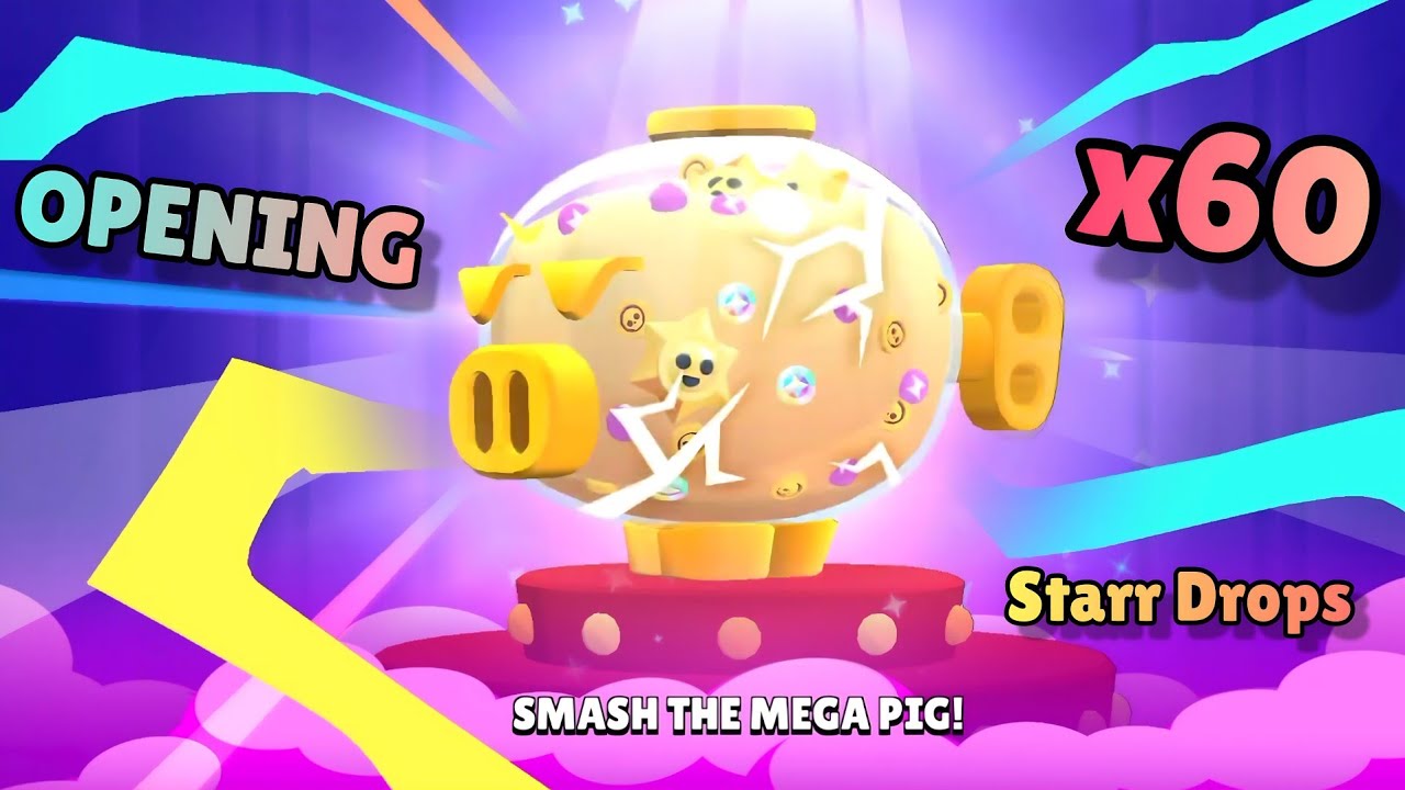 OPENING x60 Starr Drops from Mega Pig | Mega Pig Smashing l - YouTube